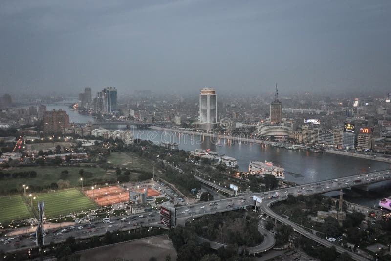 Cairo from above stock photo. Image of urban, clear - 192036132