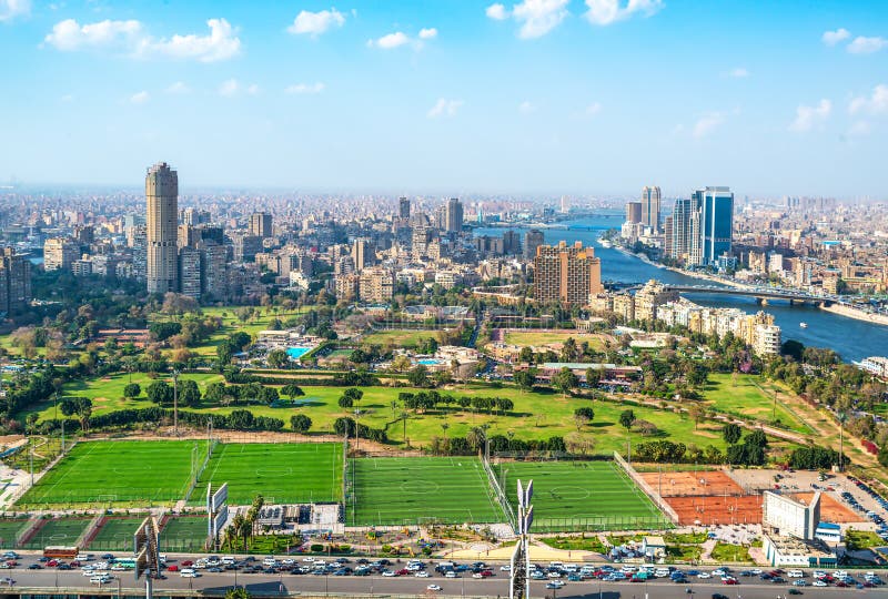 Cairo aerial View stock image. Image of cityscape, egyptian - 152546821