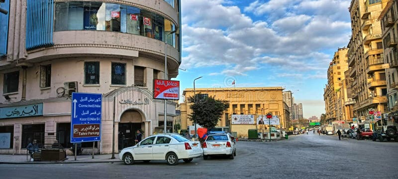 Cairo Downtown in Egypt editorial stock photo. Image of facade - 362887978