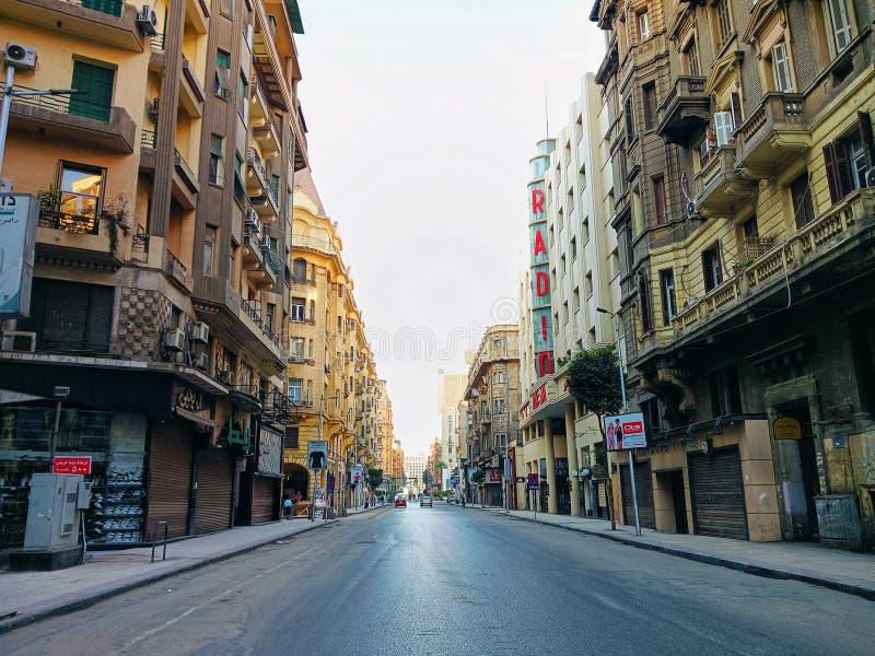 Cairo Downtown in Egypt editorial stock photo. Image of downtown ...