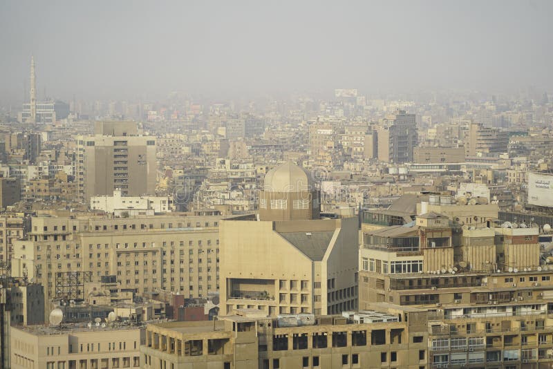 Cairo, Egypt. Aerial View. Photo during the Day. Stock Photo - Image of ...
