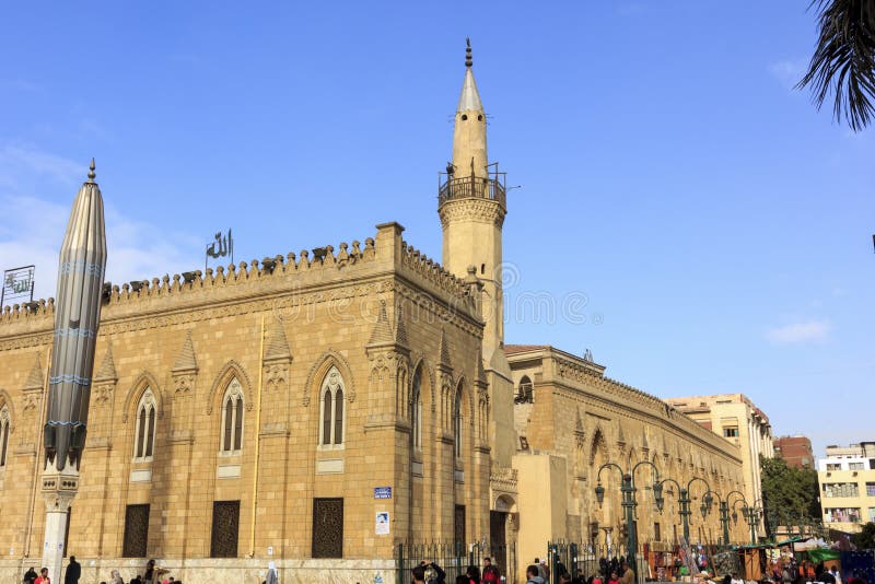 Cairo,Egypt - December 13, 2014: Al-Hussein Mosque ,Husayn Ibn Ali ...