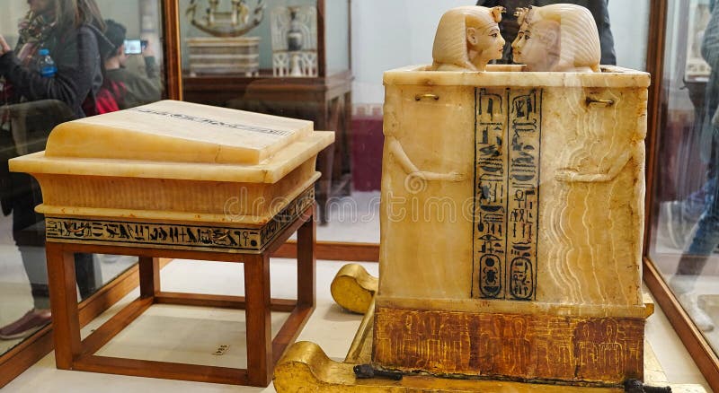 Alabaster Shrine,Tomb of Tutankhamun,Old Egyptian Museum,Cairo,Egypt ...