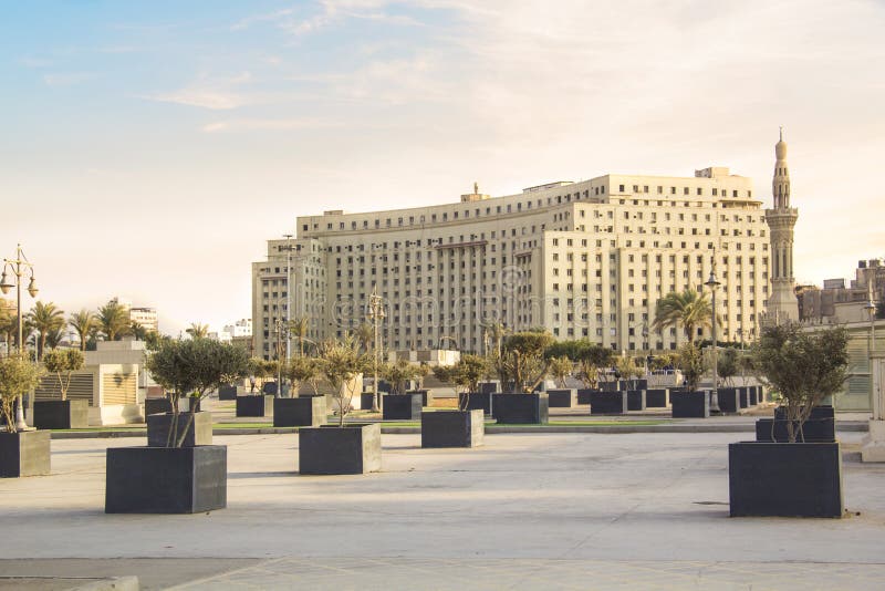 CAIRO, EGYPT - DECEMBER 29, 2021: View of a Busy Street Near Tahrir ...