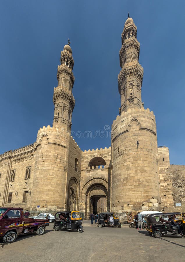 CAIRO, EGYPT - JANUARY 29, 2019: Bab Zuweila Gate in Cairo, Egy ...