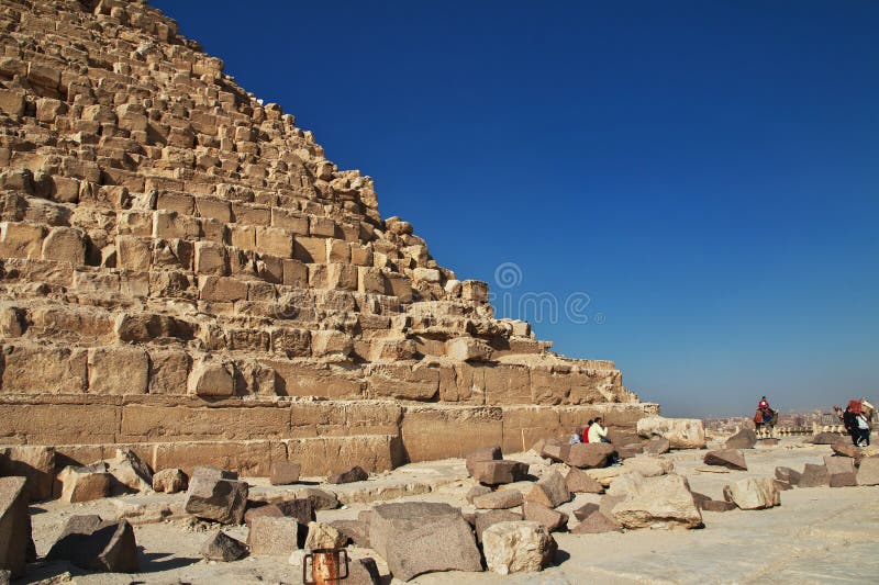Cairo, Egypt - 05 Mar 2017. Great Pyramids of Ancient Egypt in Giza ...