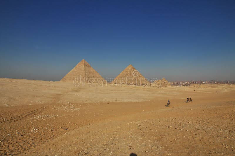 Cairo, Egypt - 05 Mar 2017. Great Pyramids of Ancient Egypt in Giza ...