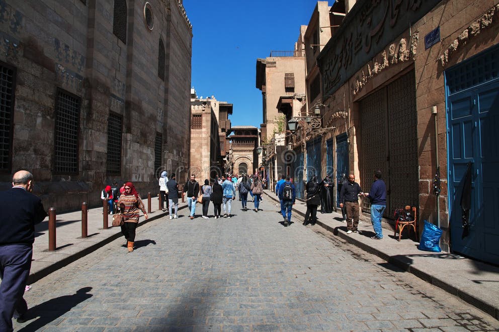 Cairo, Egypt - 05 Mar 2017. Old Street of Arabish Cairo, Egypt ...