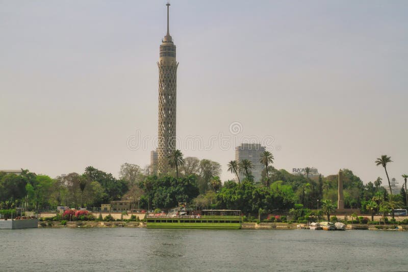 Cairo, Egypt - March 11, 2010: Nile River Scenery in Cairo City, Egypt ...