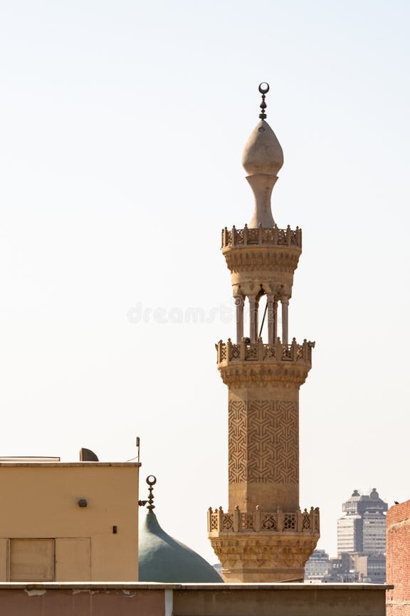 Cairo, Egypt. Panoramic View of Cairo. Mosques and Rooftops of ...