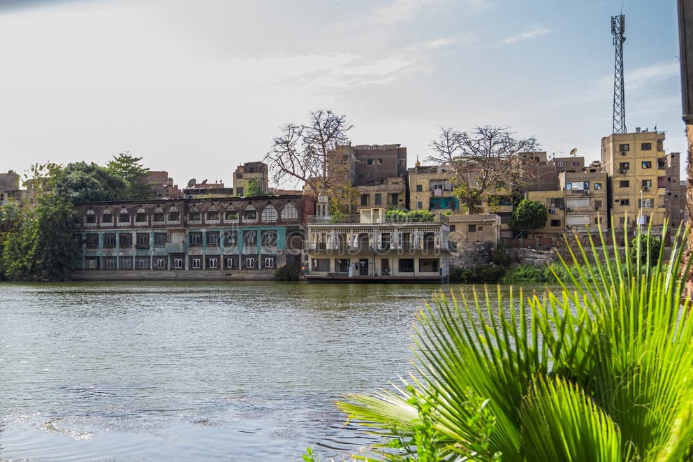 Cairo, Egypt. Panoramic View of Cairo. Mosques and Rooftops of ...