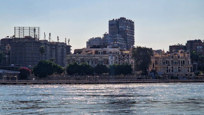 Cairo, Egypt - 11 08 2025: Panoramic View of Cairo from the River Nile ...