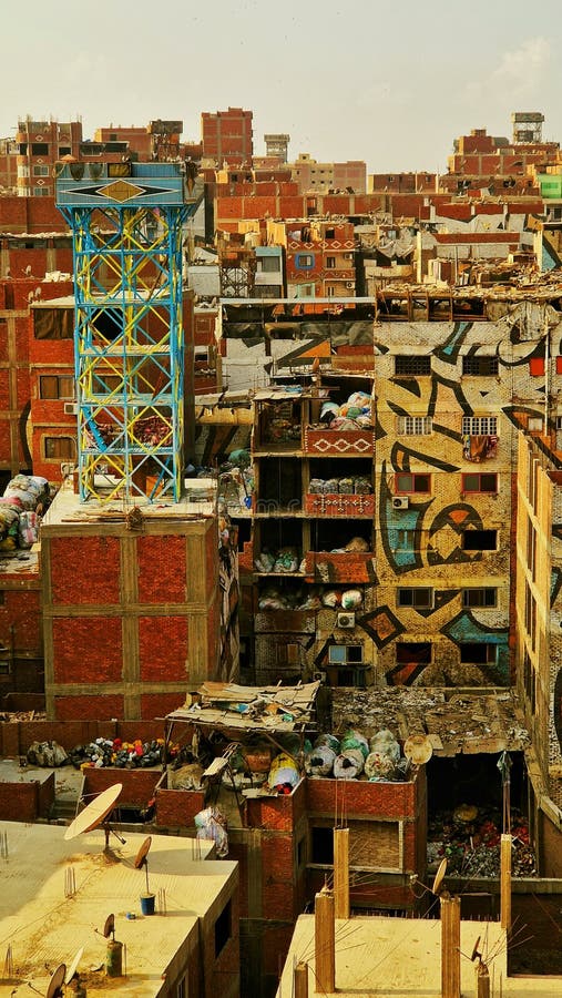 Cairo, Egypt - 25 12 2023: Poverty on Streets of Cairo Egypt. Garbage ...