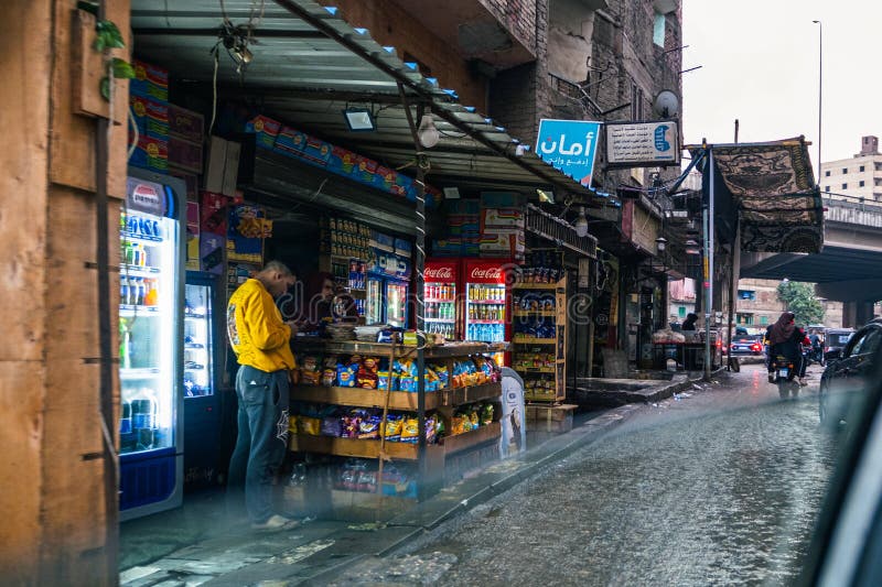 Cairo, Egypt - 25 12 2023: Poverty on Streets of Cairo Egypt. Garbage ...