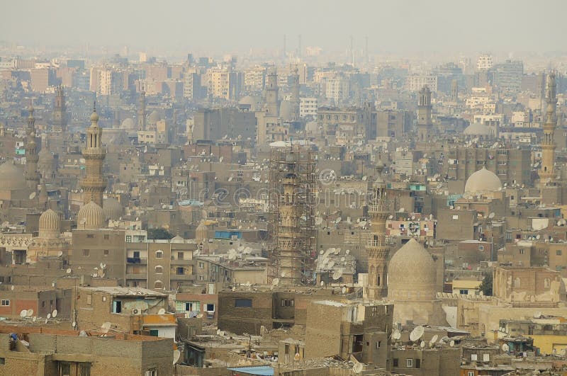 Cairo - Egypt stock photo. Image of architecture, aerial - 89943040