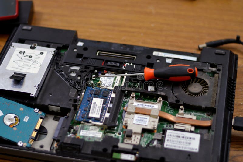 Cairo, Egypt, September 5 2023: Maintenance of a Laptop, Fixing a ...