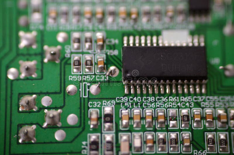 Electronic Board of a Car Subwoofer Amplifier Sound Control Panel Unit ...