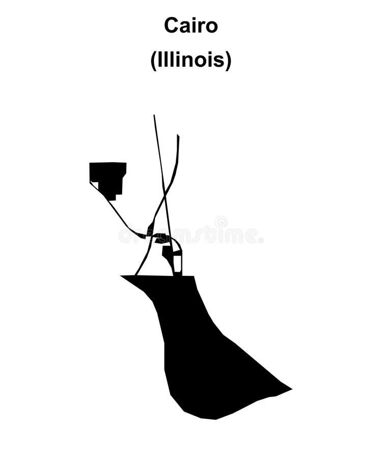 Cairo outline map stock vector. Illustration of infographics - 387239119
