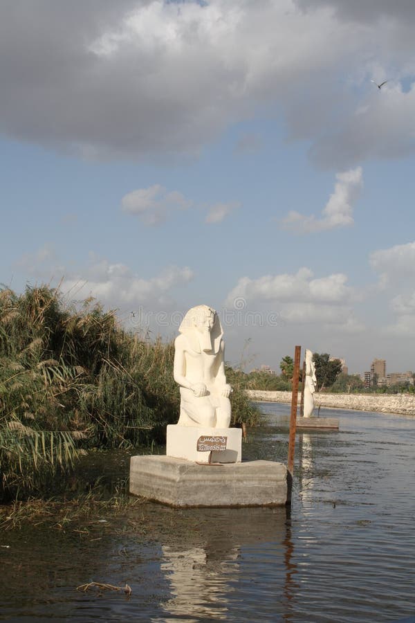Cairo. Statue of Pharaoh Thutmose the Third. Stock Image - Image of ...