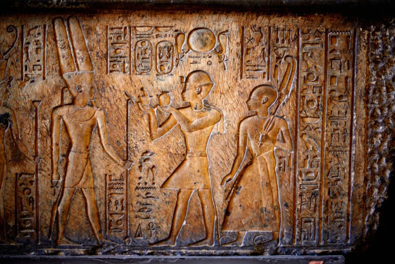 Ancient Egyptian Scripts and Illustrations Editorial Stock Photo ...