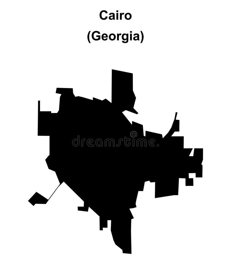 Cairo outline map stock vector. Illustration of detailed - 387020496