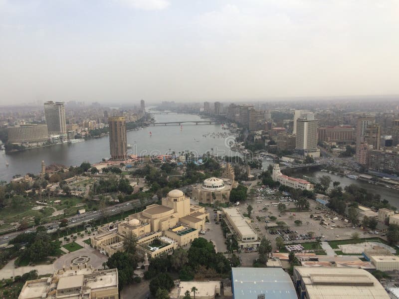 Cairo Scene stock image. Image of aerial, foggy, falcon - 91681815