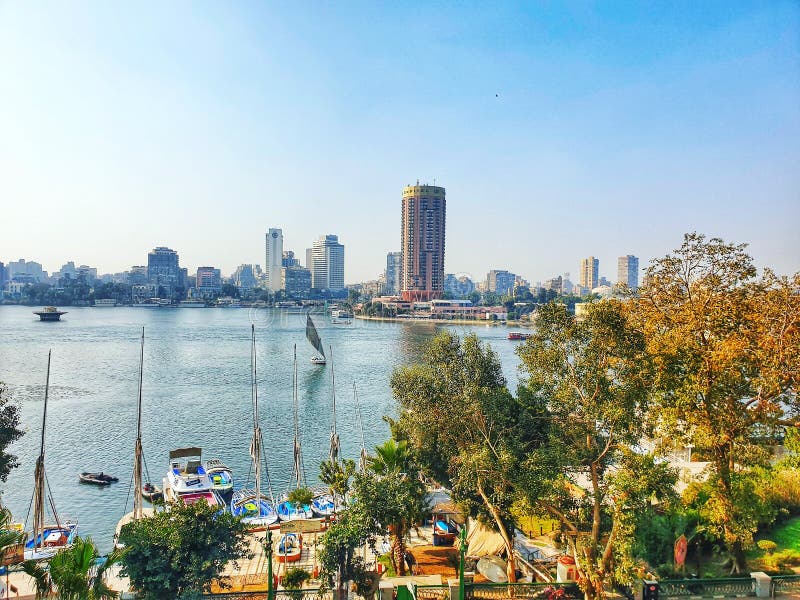 Cairo Sea Landscape stock photo. Image of tree, building - 202869680