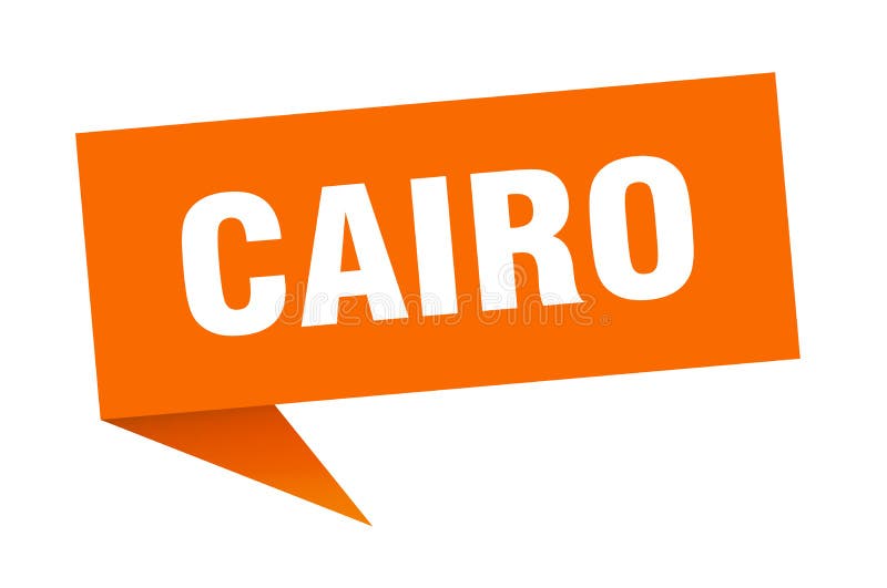 Cairo Sticker. Cairo Signpost Pointer Sign Stock Vector - Illustration ...