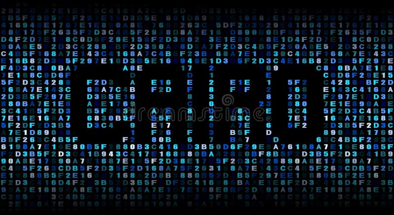 Cairo Text on Hex Code Illustration Stock Illustration - Illustration ...