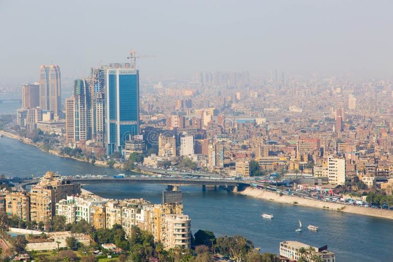 Cairo from top editorial stock image. Image of city - 105795989