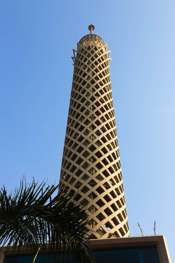 Cairo Tower stock image. Image of egypt, dark, modern - 105798917