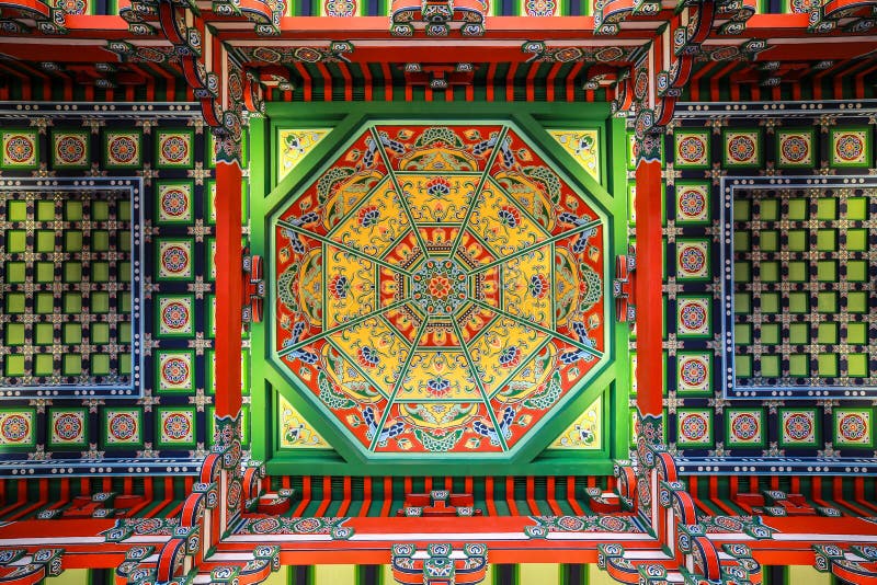 Caisson Ceiling of Nanjing Museum Stock Photo - Image of caisson ...