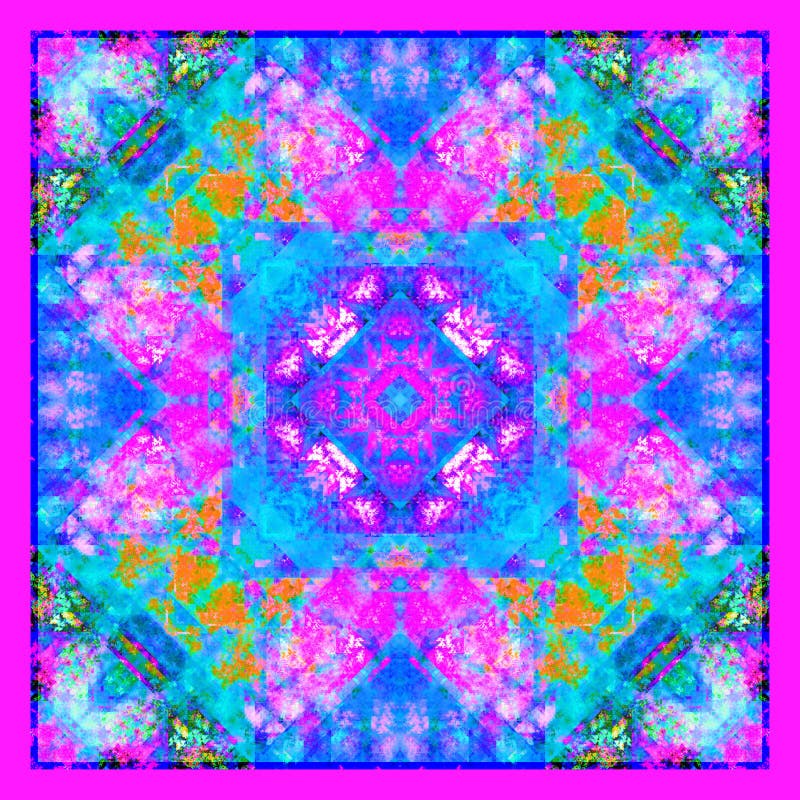 Caisson Patterns Scarf Pattern Design Stock Illustration - Illustration ...