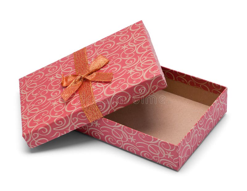 Caixa aberta vermelha imagem de stock. Imagem de vazio - 254862197