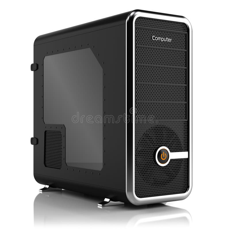 Caja Computacional De La Torre Stock de ilustración - Ilustración de ...