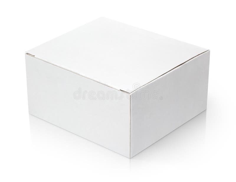 Caja De Cartón Cerrada En Blanco Foto de archivo - Imagen de paquete ...