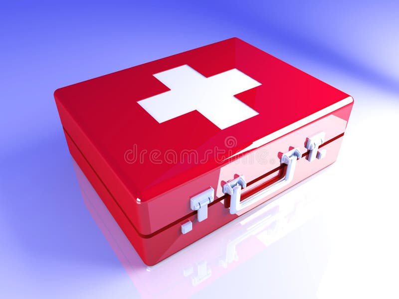 Caja De Los Primeros Auxilios Stock de ilustración - Ilustración de ...