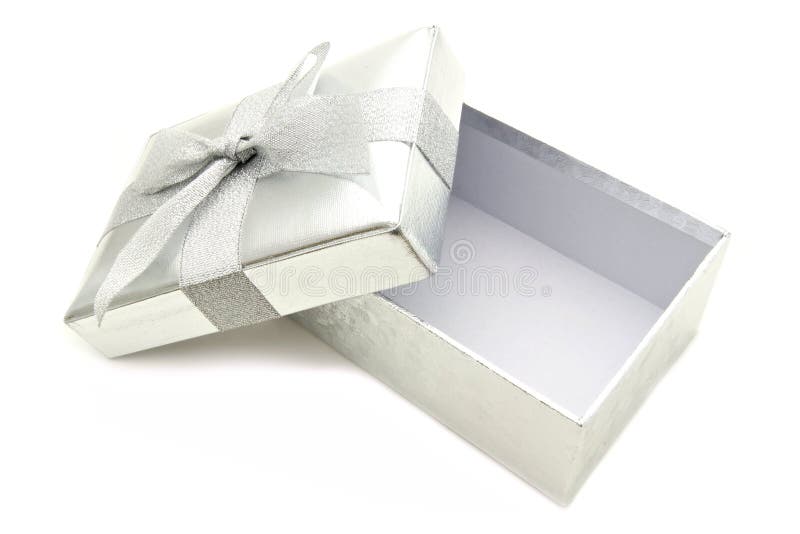 Caja de regalo abierta foto de archivo. Imagen de espacio - 37213620