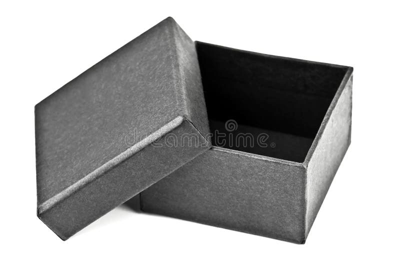 Caja negra en blanco foto de archivo. Imagen de fondo - 271420674