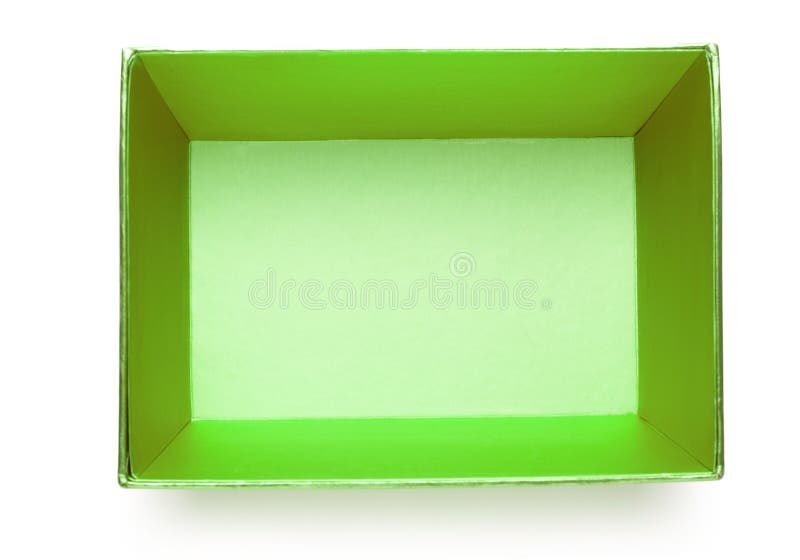 Caja Verde Con La Tapa Abierta O Caja Del Paquete Del Libro Verde ...
