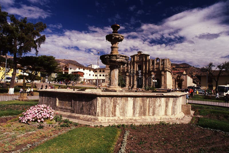 Cajamarca Cathedral, Also Known As Santa Catalina Cathedral Stock Photo ...