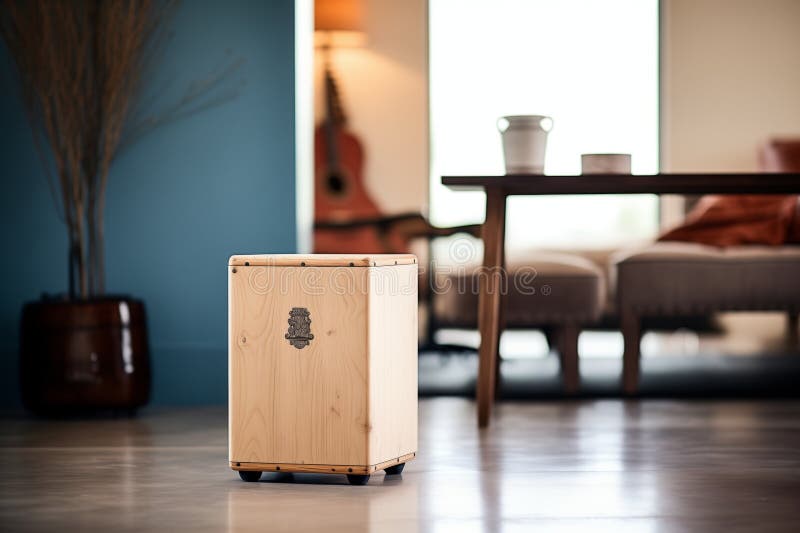 Cajon Drum Box in a Simplistic Studio Setting Stock Photo - Image of ...