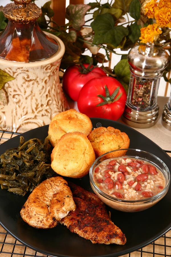 Cajun Catfish and Chicken stock photo. Image of restaurant - 6359416