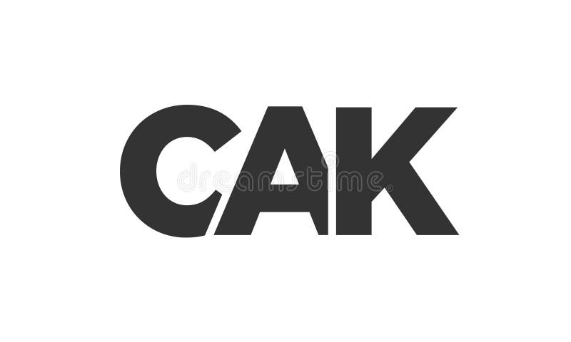 CAK Logo Design Template with Strong and Modern Bold Text. Initial ...
