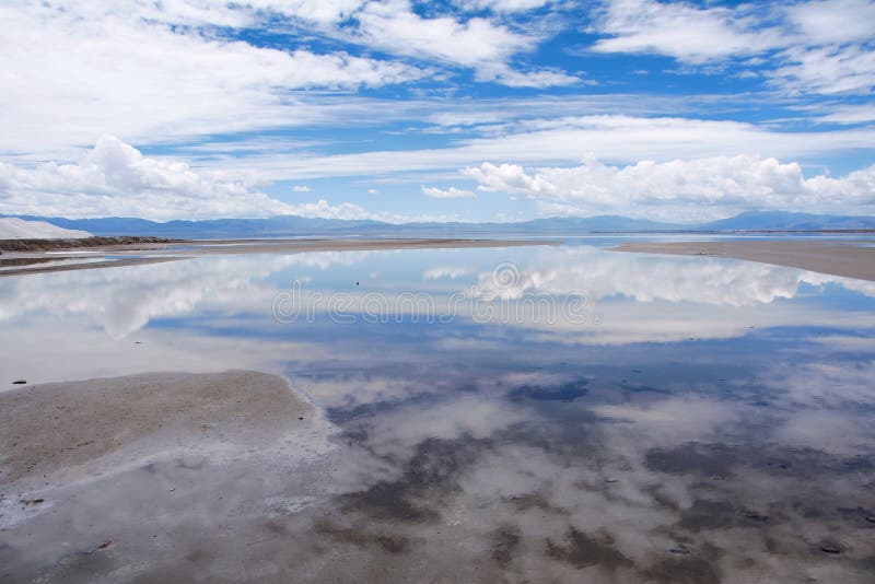 Caka Salt Lake stock photo. Image of saltwater, lakeshore - 32528294