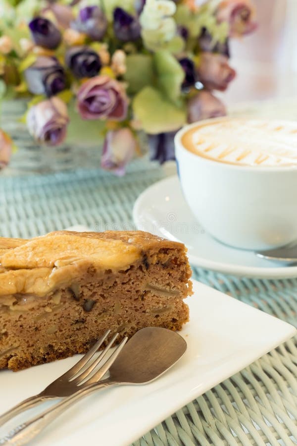 Cake bakery in cafe stock image. Image of homemade, dessert - 71443745