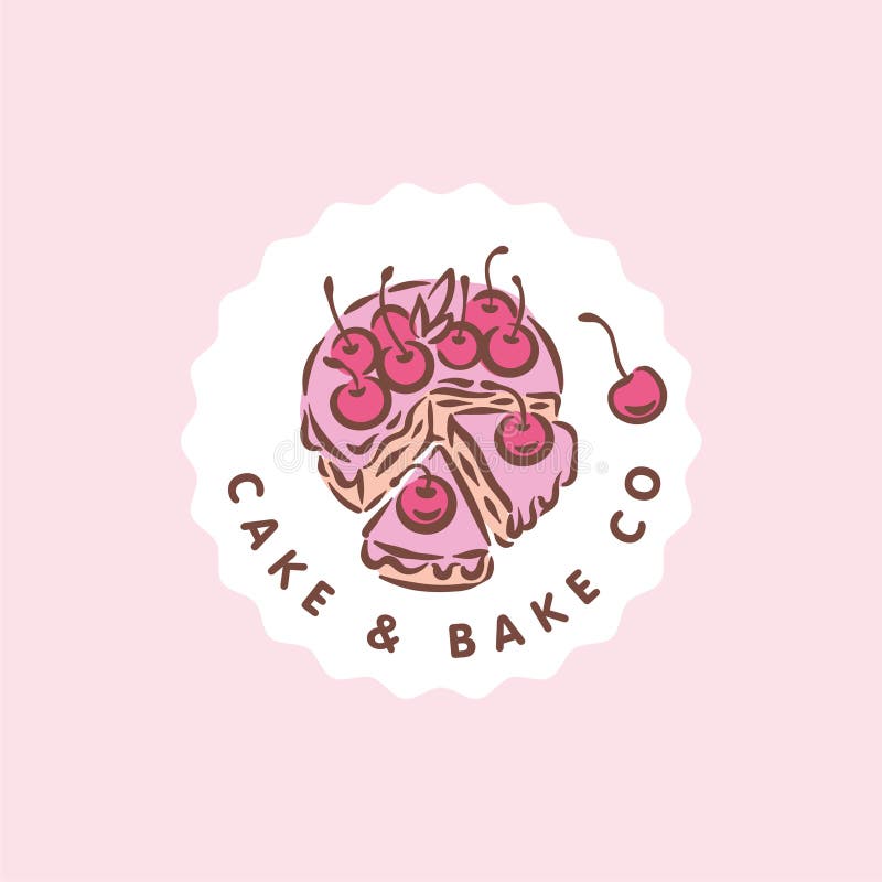 Pink Wedding Cake Logo Stock Illustrations – 1,248 Pink Wedding Cake ...