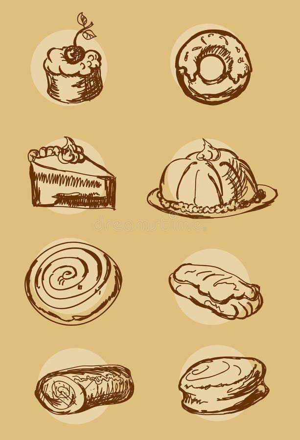 Cake Bakery stock vector. Illustration of dessert, creamy - 52029366