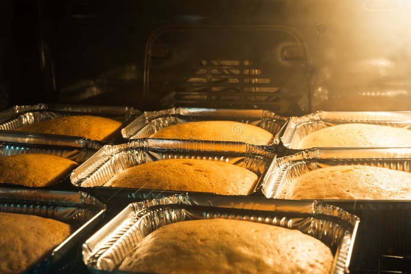 Cake being cooked in stove stock photo. Image of bakery - 46189740