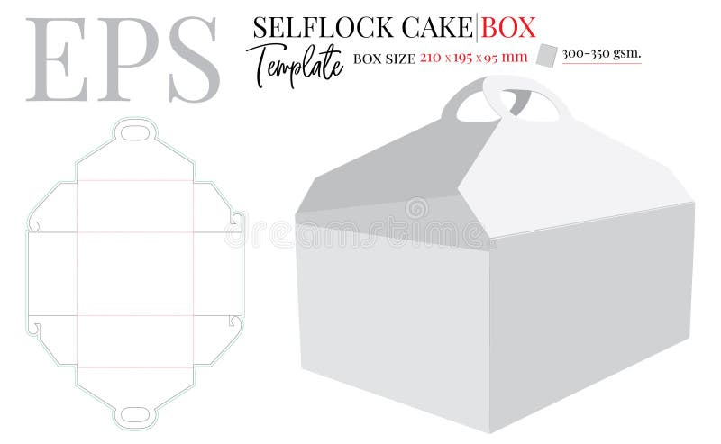 Self Lock Box Template Vector Die Cut Stock Illustrations – 165 Self ...